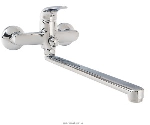 Смеситель однорычажный для ванны с длинным изливом Imprese коллекция ...