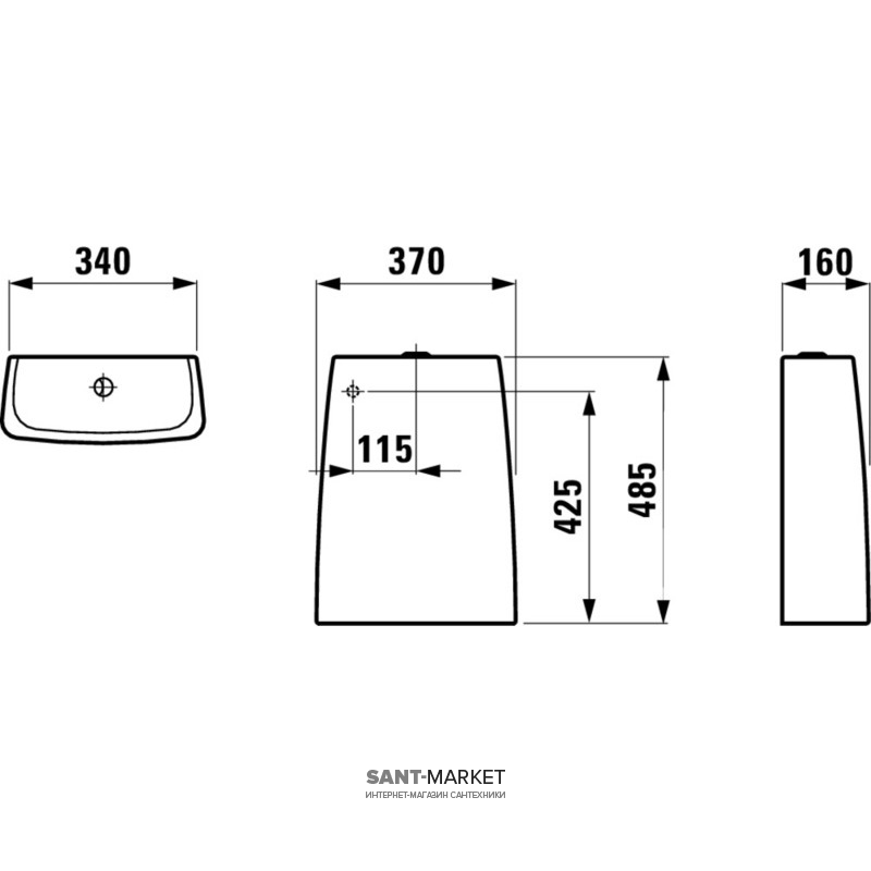 Бачок для унитаза Laufen Alessi c механизмом смыва H8269714002751 ...